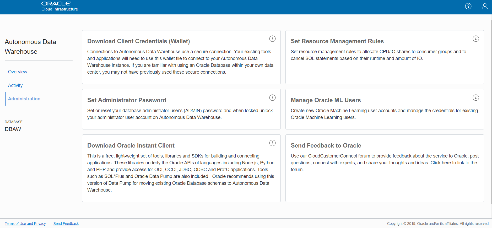 Create Autonomous Data Warehouse | Blog DBA Dutra